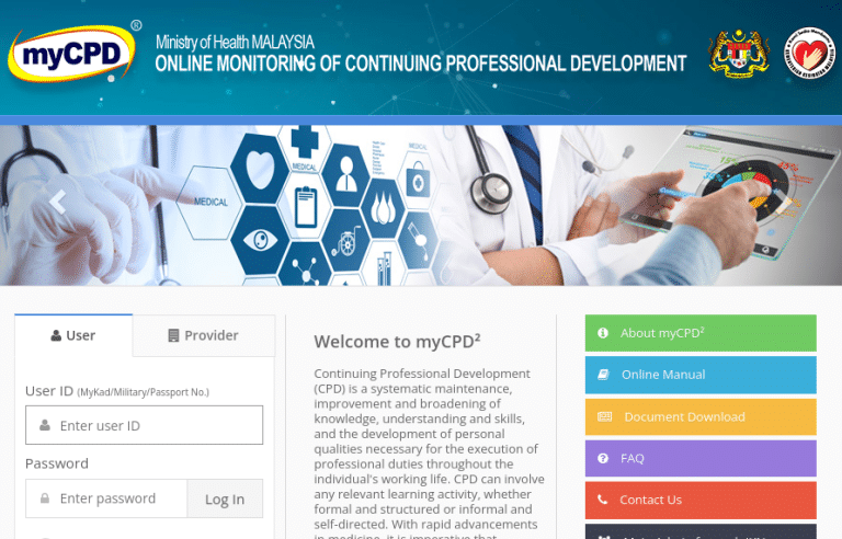 Login Mycpd - mycpd2.moh.gov.my